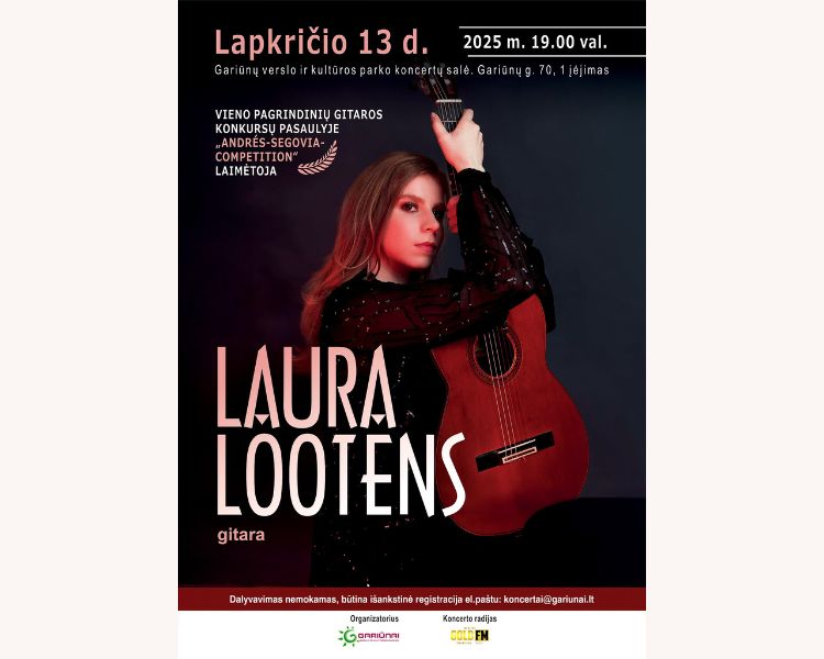 Guitar virtuoso Laura Lootens | Vilnius Events